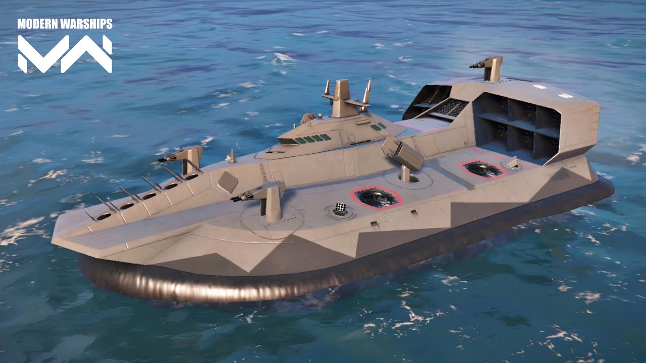 Legendary Hovercraft PAN SPATIAL ZEUS in escort mode : Modern Warships - YouTube