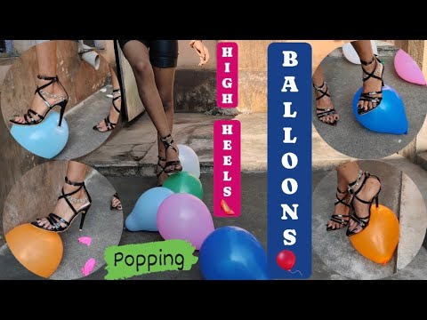 Balloons 🎈 popping 😄 in high heels 👠 by Disha mistress. 4k - Video #crush 