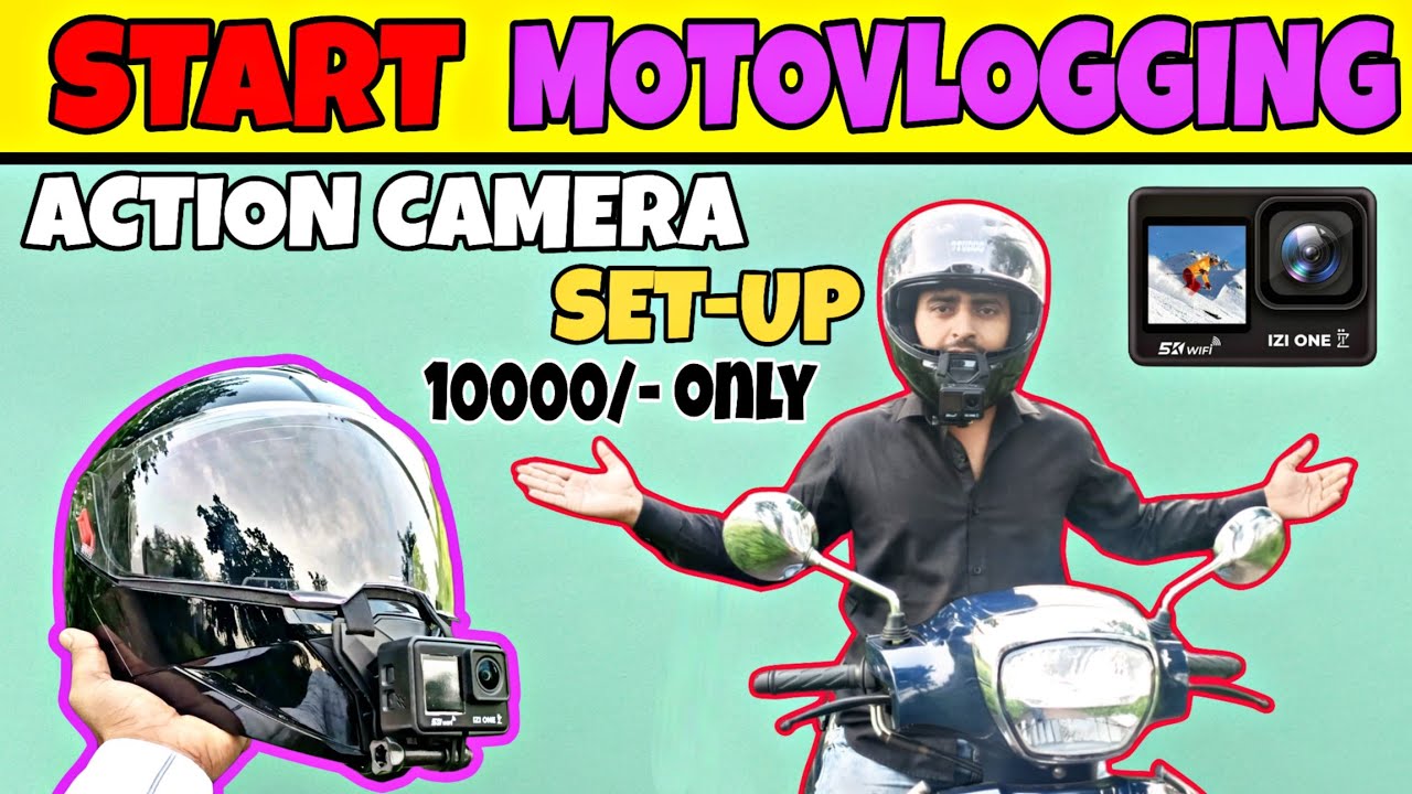 How To Start Motovlogging Under 10000 💥 Budget Action Camera ...