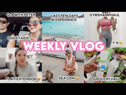 WEEKLY VLOG 🎬 Q&A WITH PETER - KIDS? DOGS? 😅 GYMSHARK HAUL 🦈 UNBOXING 📦 JAZ HAND