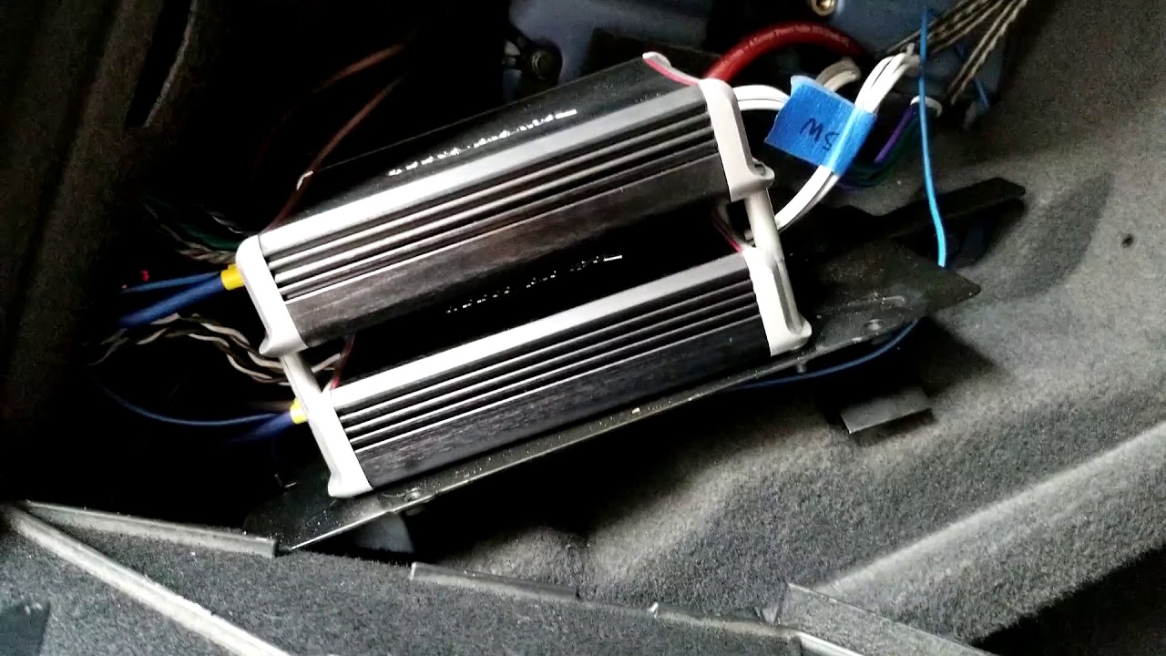 New trunk setup (stereo system) - YouTube