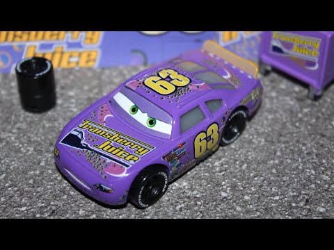 Mattel Disney Cars Lee Revkins Transberry Juice #63 Piston Cup Racer (Thailand Variant)