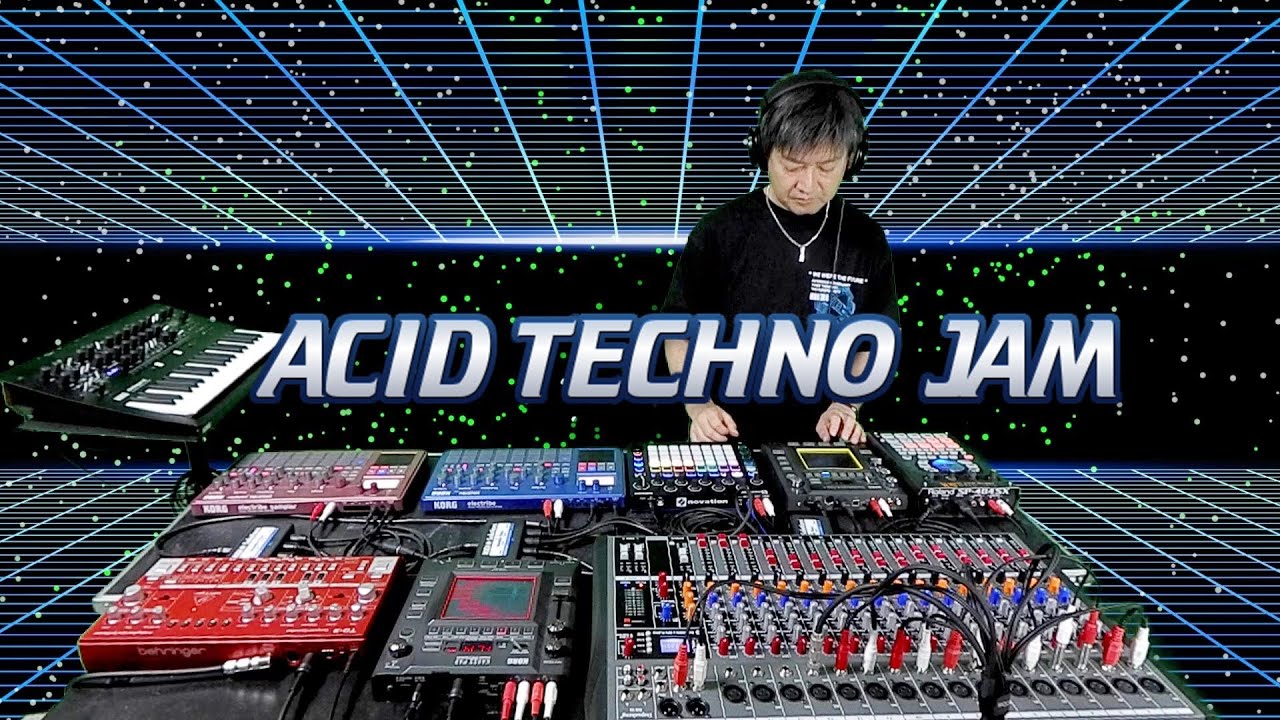 Acid Techno Jam 138 BPM | Techno dance music machine live - YouTube