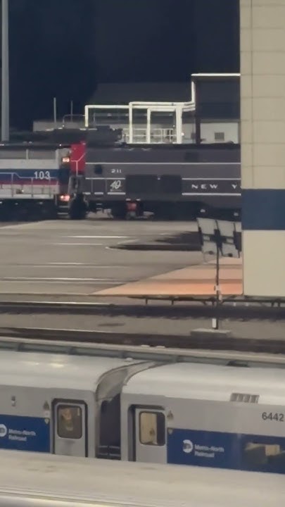 Metro north 211 New York central heritage unit first move to shop - YouTube