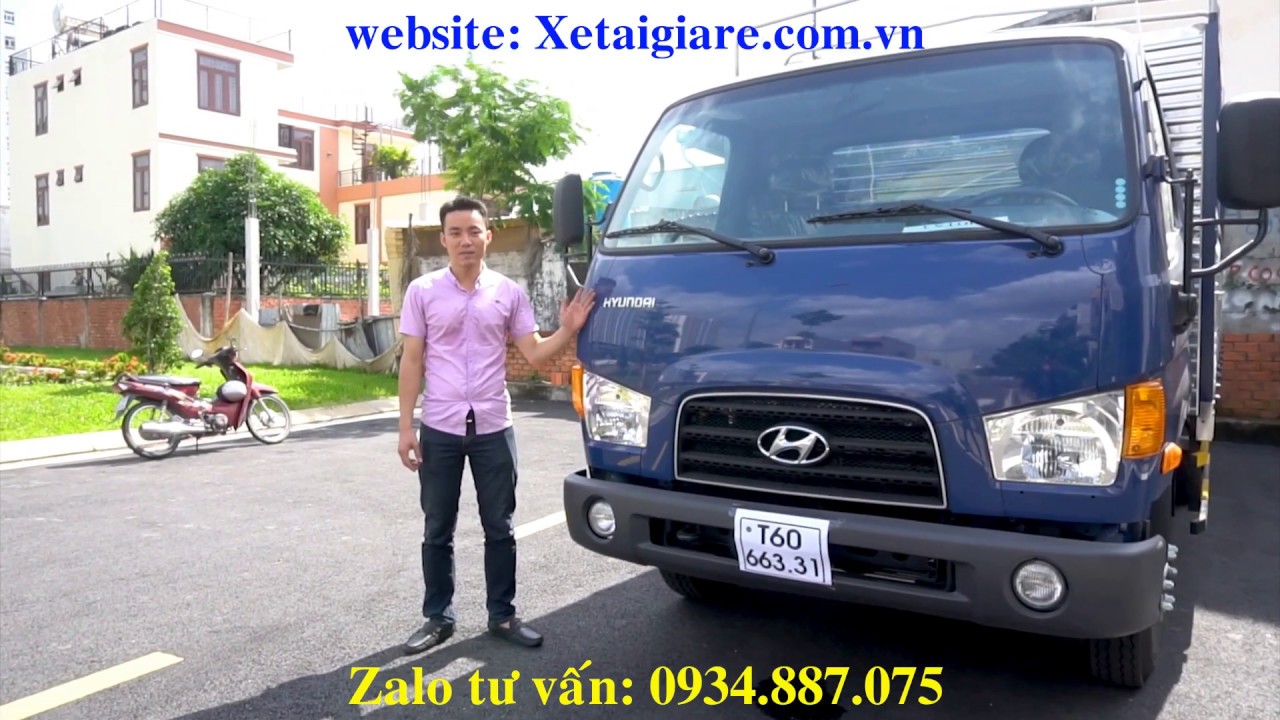 Xe tải Hyundai HD75S 3T5 thùng mui bạt dài 4m5 - dành cho tài xế bằng ...