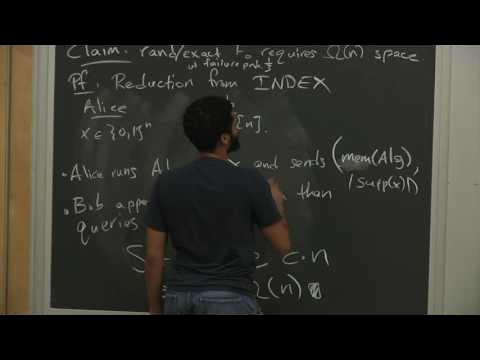 Algorithms for Big Data (COMPSCI 229r), Lecture 10 - YouTube