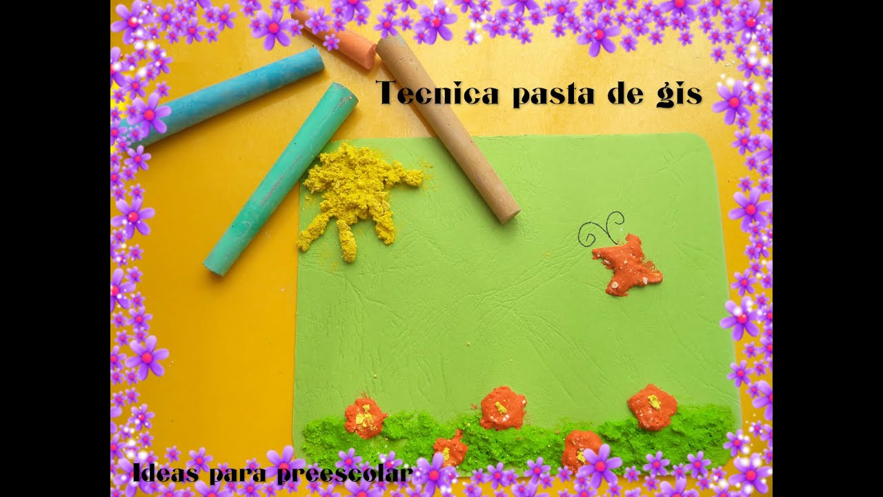 Tecnica pasta de gis - YouTube