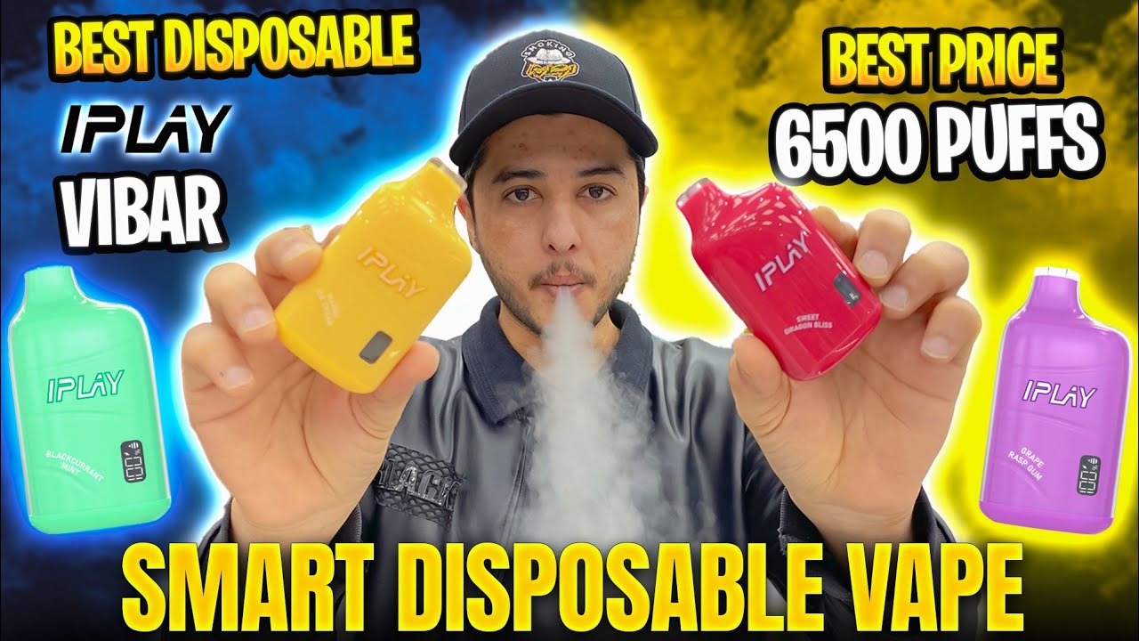 Vibar 6500 Puffs By Iplay | Best Disposable Vape - YouTube