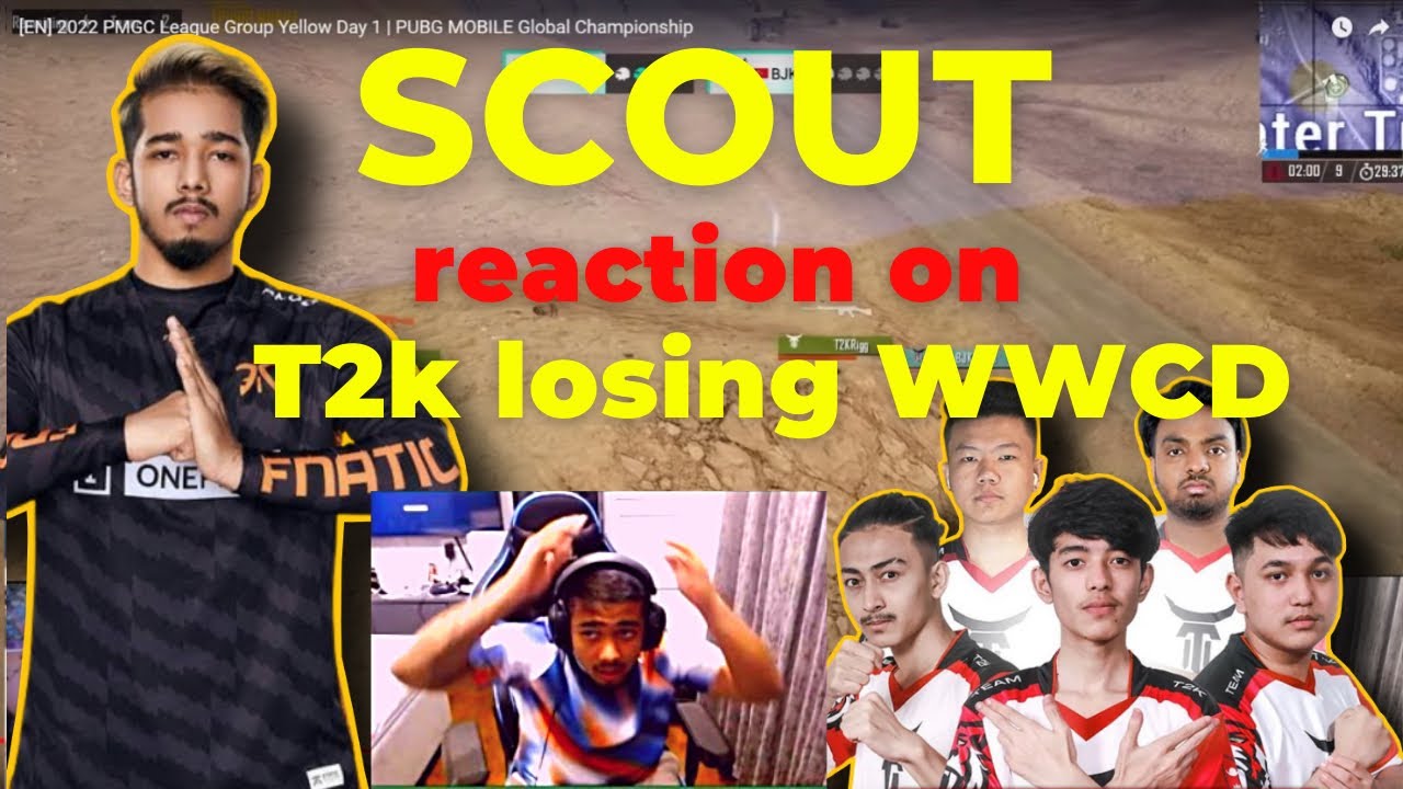 Scout shocked by T2k for losing WWCD Fight 😬😱 - PMGC 2022 - YouTube