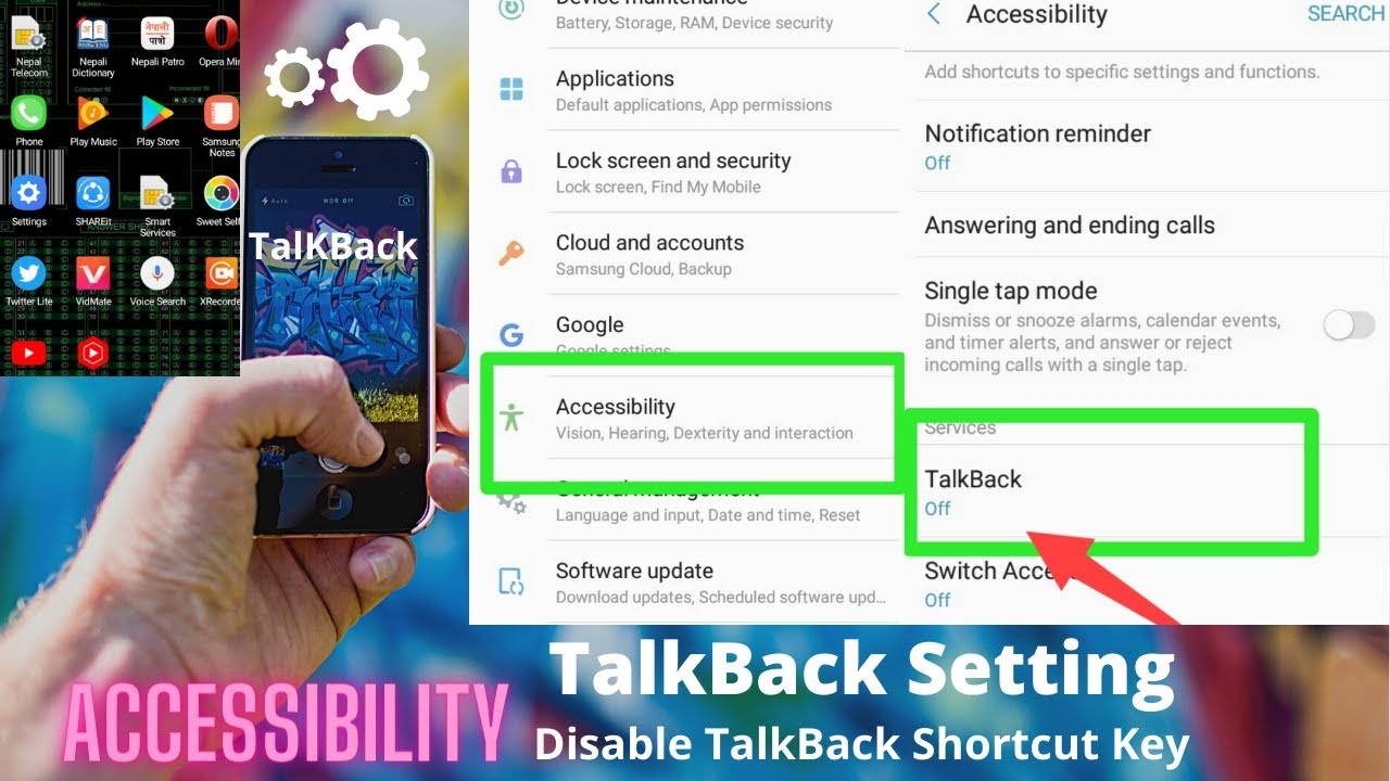 How To Disable Talkback | Talkback Disable Shortcut Key | Talkback के ...