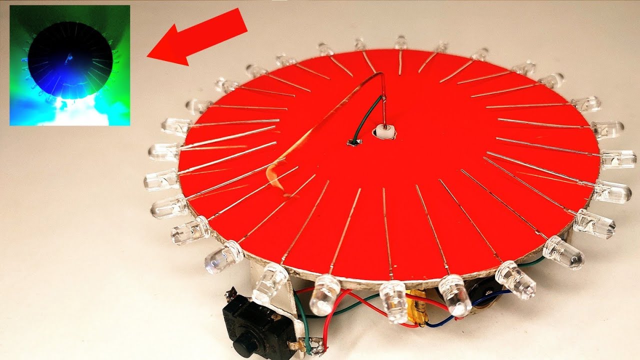 Awesome light project using DC motor - YouTube