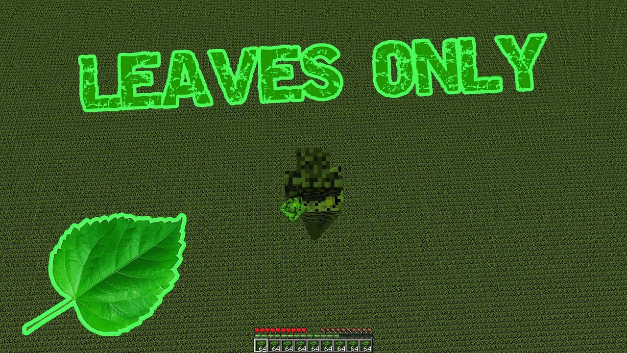 Minecraft timelapse leaf build with Leaves ONLY Challenge - YouTube