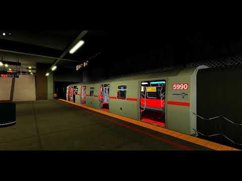 ROBLOX Railfanning at PTA Subway Fifth Av Lines S47E35: R211T -B- Redliner Train at 78 St - YouTube