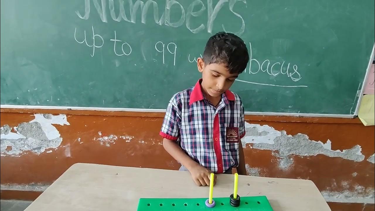 formation of numbers with the help of abacus 🧮 Class 3A ...