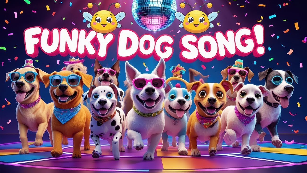 Funky Dog Song for Kids | Fun Nursery Rhyme About Dog Breeds - YouTube