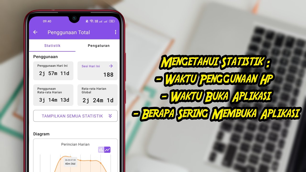 Cara Mengetahui Waktu Penggunaan Hp Dalam Sehari - YouTube