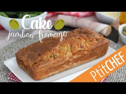Recette de cake au jambon, fromage et olives vertes - Ptitchef.com