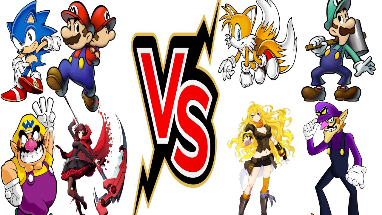 MUGEN Battle-Sonic,Super Better Mario,Ruby Rose, & Wario VS Tails,Super ...