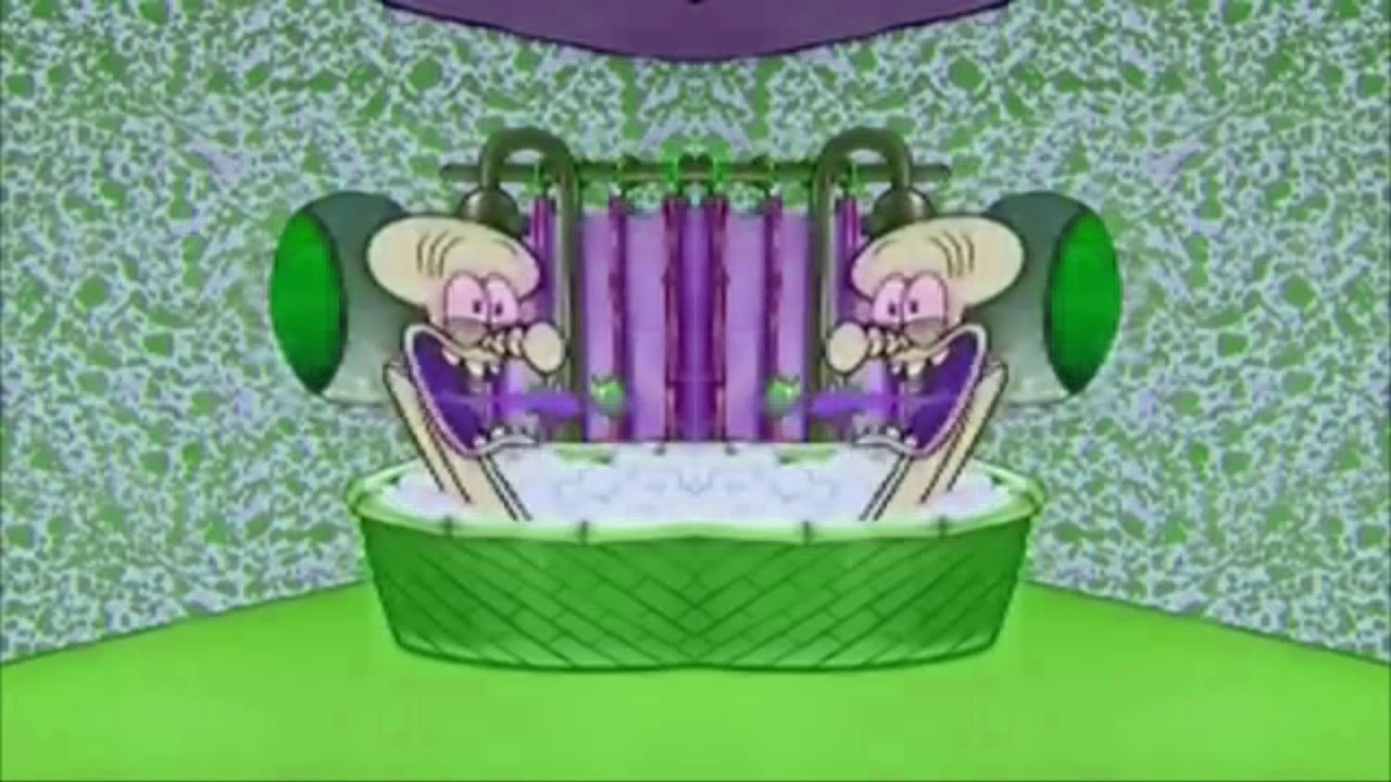 SPONGEBOB AND PATRICK INTERRUPTS SQUIDWARD'S BATH IN CONGA BUSHER - YouTube