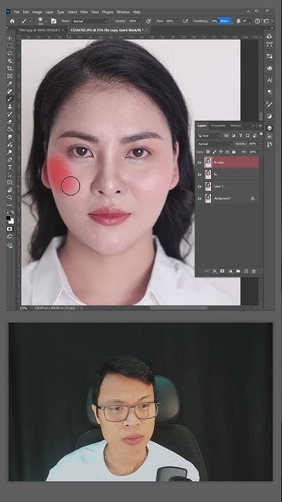 photoshop chỉnh ảnh siêu tốc | BonART #shorts - YouTube