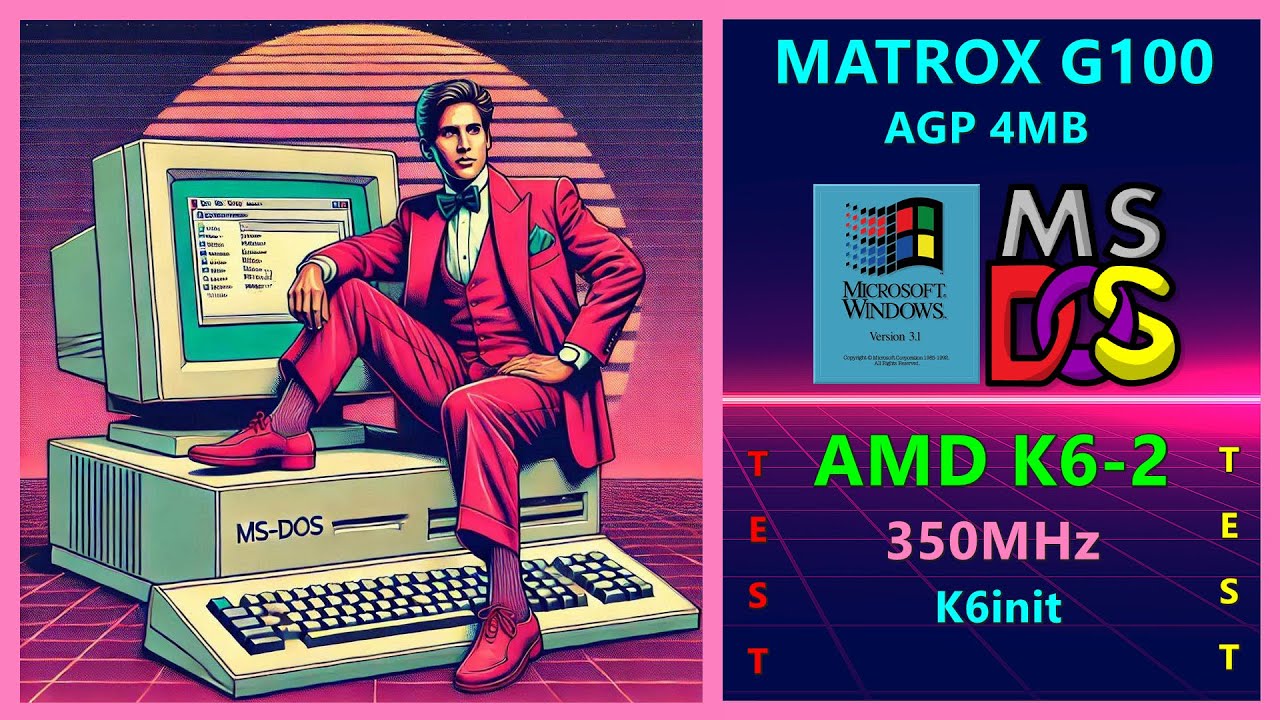 [MS-DOS] Test: Matrox G100 AGP 4MB - YouTube
