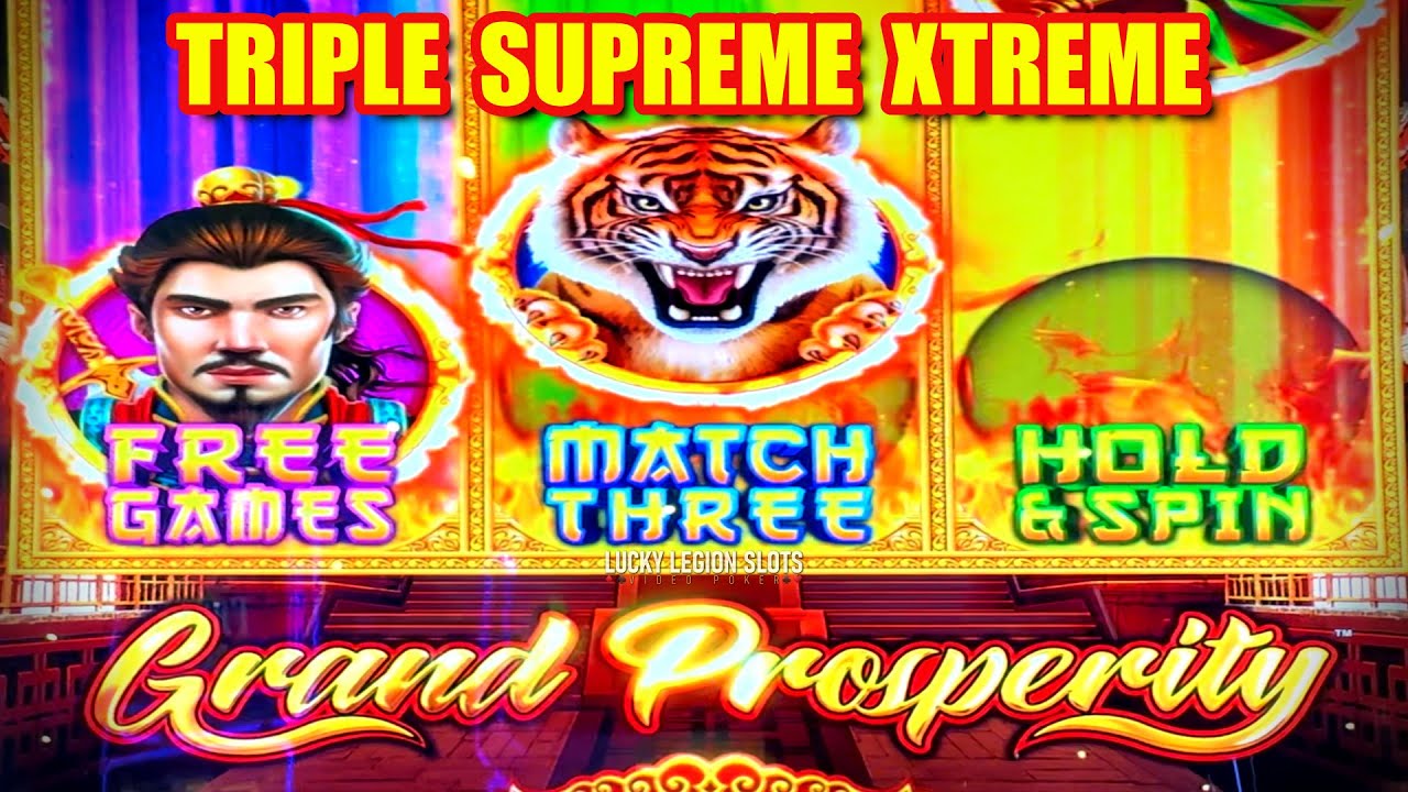 TRIPLE SUPREME XTREME by Aristocrat ⭐️ All bonus triggered ⭐️ Let’s Try ...
