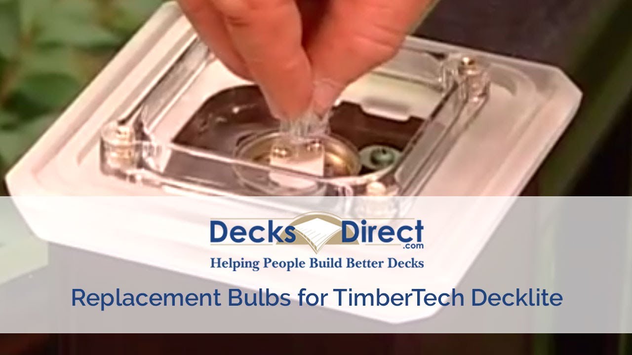 Replacement Bulbs for TimberTech Decklites - YouTube