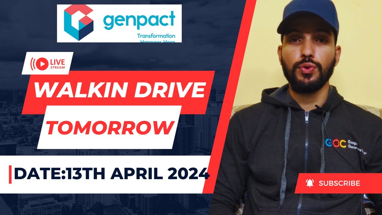 "Join Genpact's Non-Sales Team! Mega Hiring Event Tomorrow | Walk-in ...