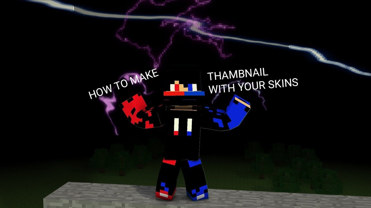 HOW TO MAKE MINECRAFT THAMBNAIL WITH YOUR SKINS - YouTube