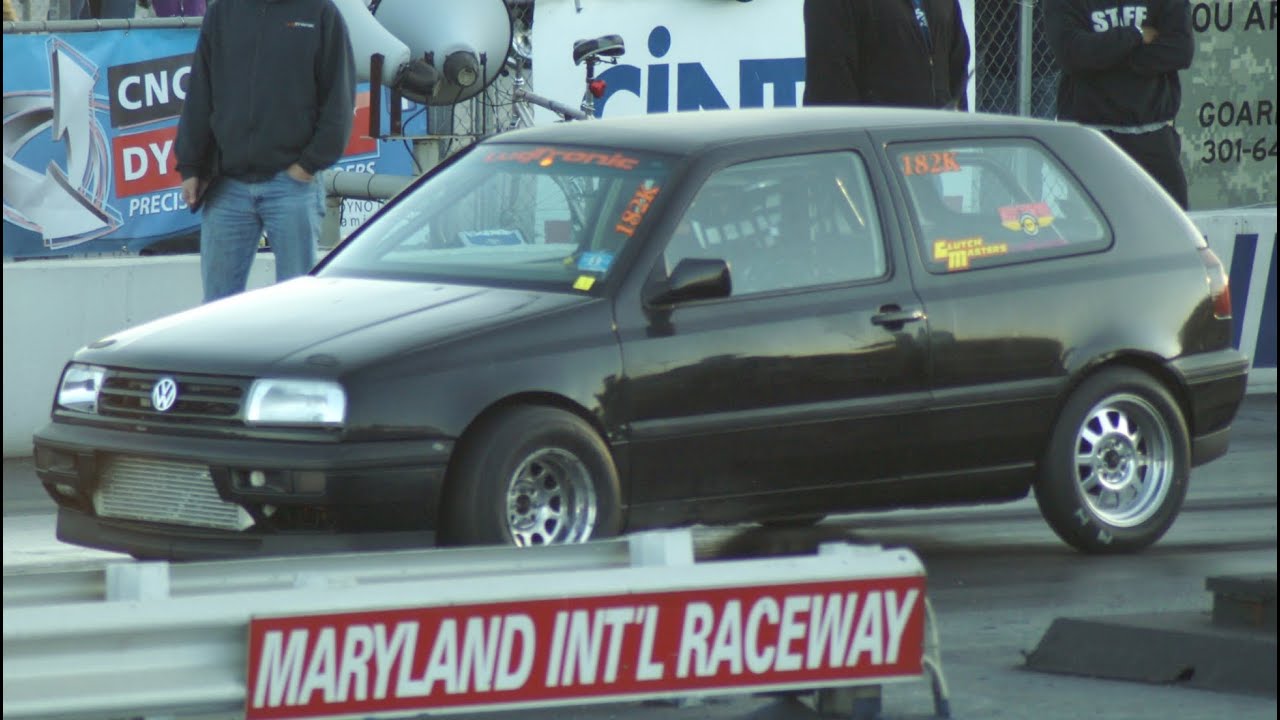 9 second VW Golf drag race ☆☆ - YouTube