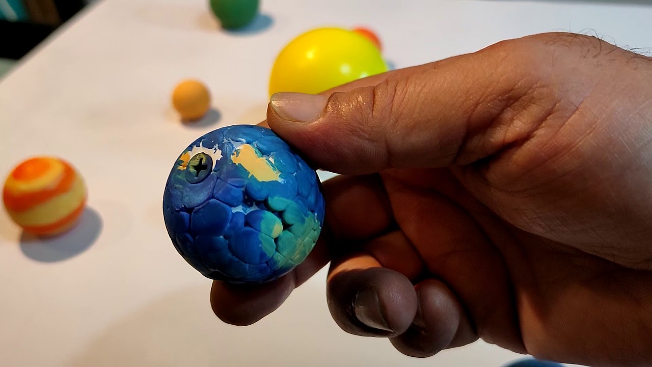 Magnetic Solar System Working Model Easy to Make By School Care - YouTube