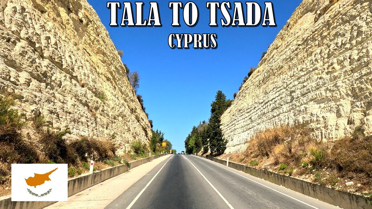 DRIVING from TALA VILLAGE to TSADA VILLAGE in CYPRUS 4K (60fps) - YouTube