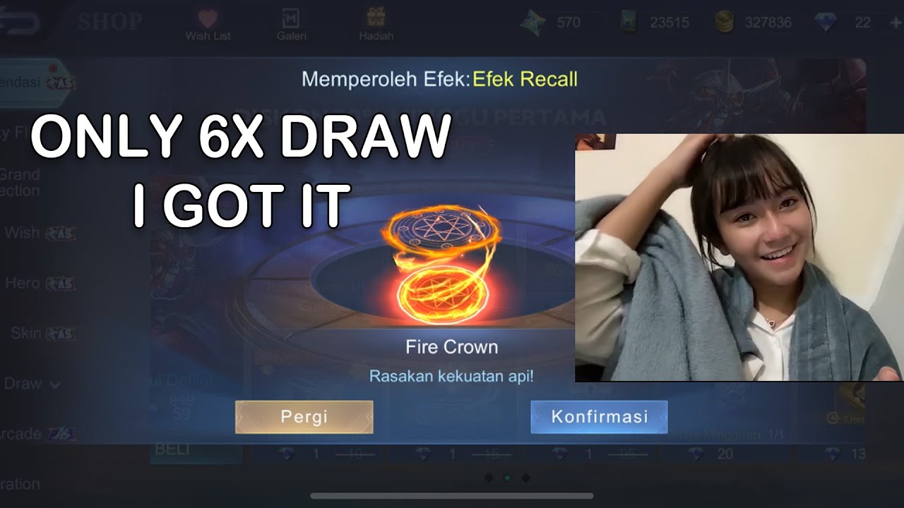 I Get Recall Fire Crown With 6 Draws Using ALLSTAR Promo Diamond ...