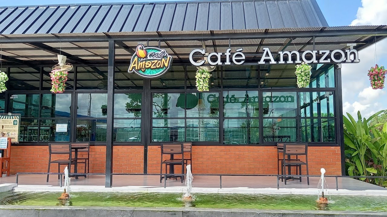 ร้านอเมซอนคาเฟ่ Amazon Cafe ปตท เวียงป่าเป้า | โครงสร้าง ร้าน กาแฟ อ เม ...