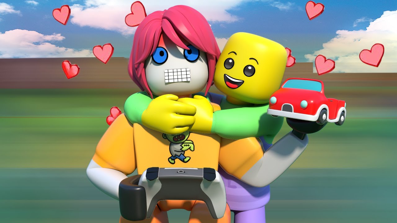 ROBLOX Brookhaven 🏡RP: The Bacon Hair Loves Robot Mother | Noob Roblox ...