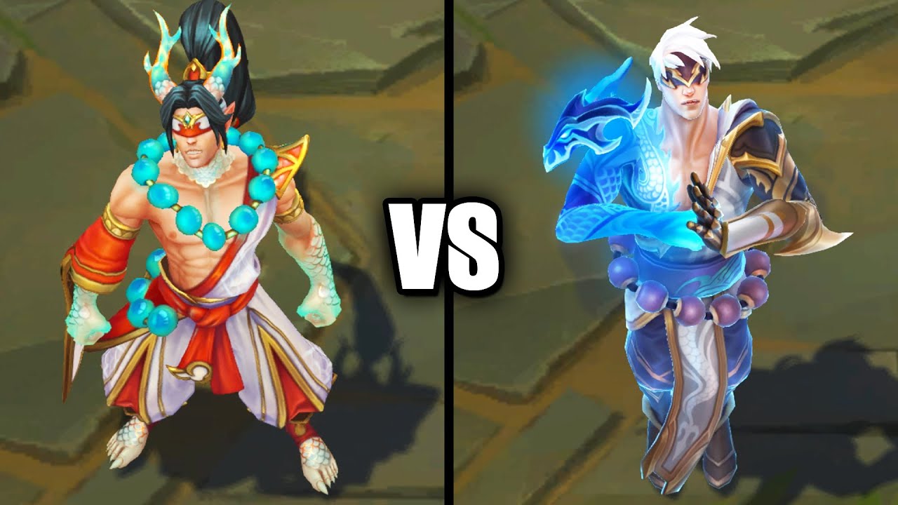 Heavenscale Lee Sin vs Storm Dragon Lee Sin Legendary Skins Comparison ...
