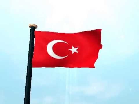 Türkiye Bayrak 3D Canlı Duvar Kağıdı