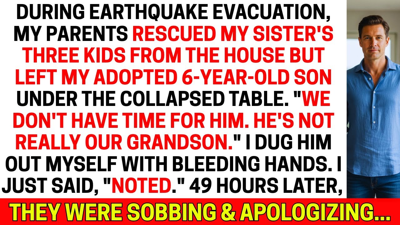 My parents rescued my sister's kids from the earthquake... but left my ...