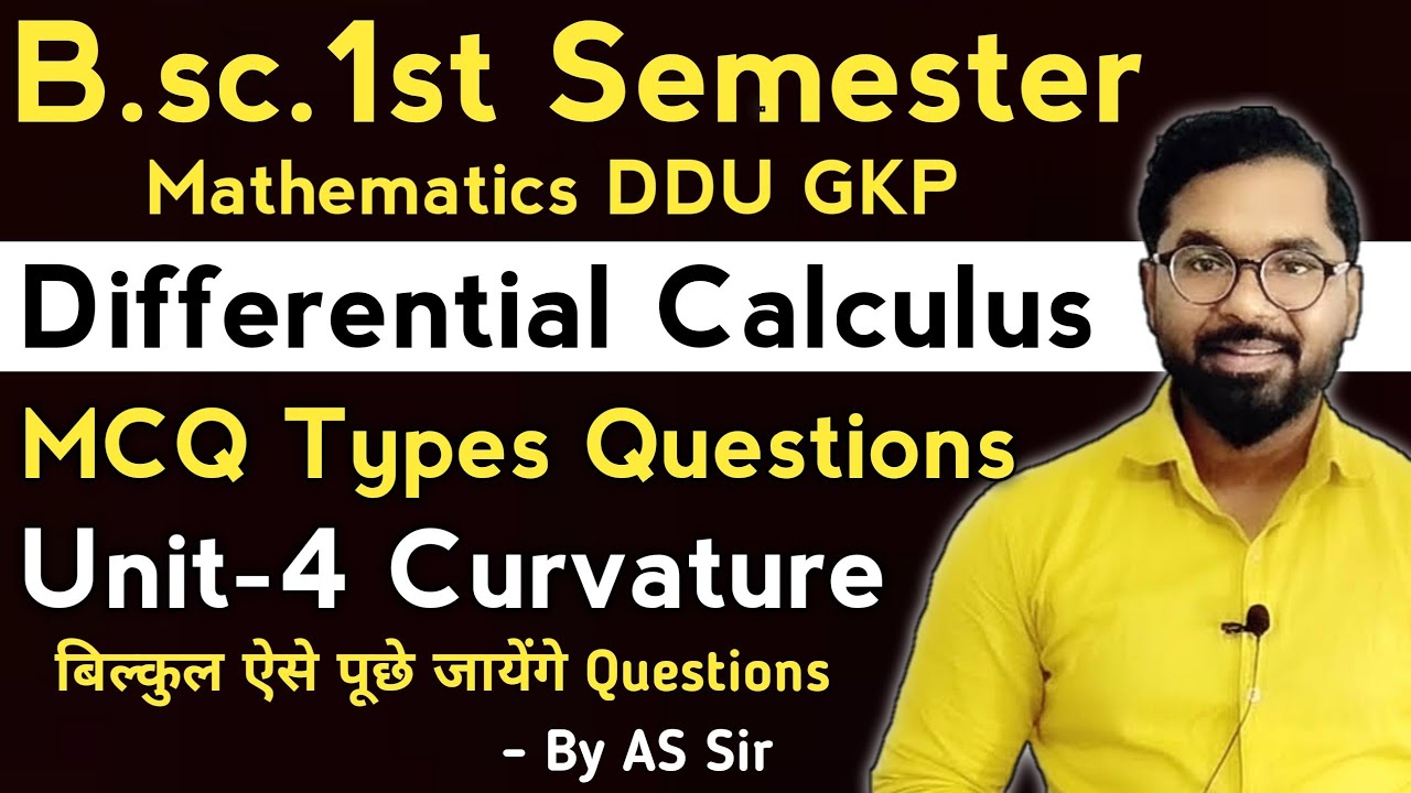 B.sc.1st Semester Math | MCQ Types Questions | Differential Calculus ...