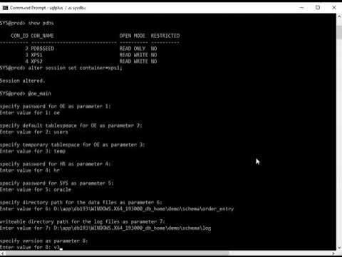Installing Oracle OE Sample Schema - YouTube