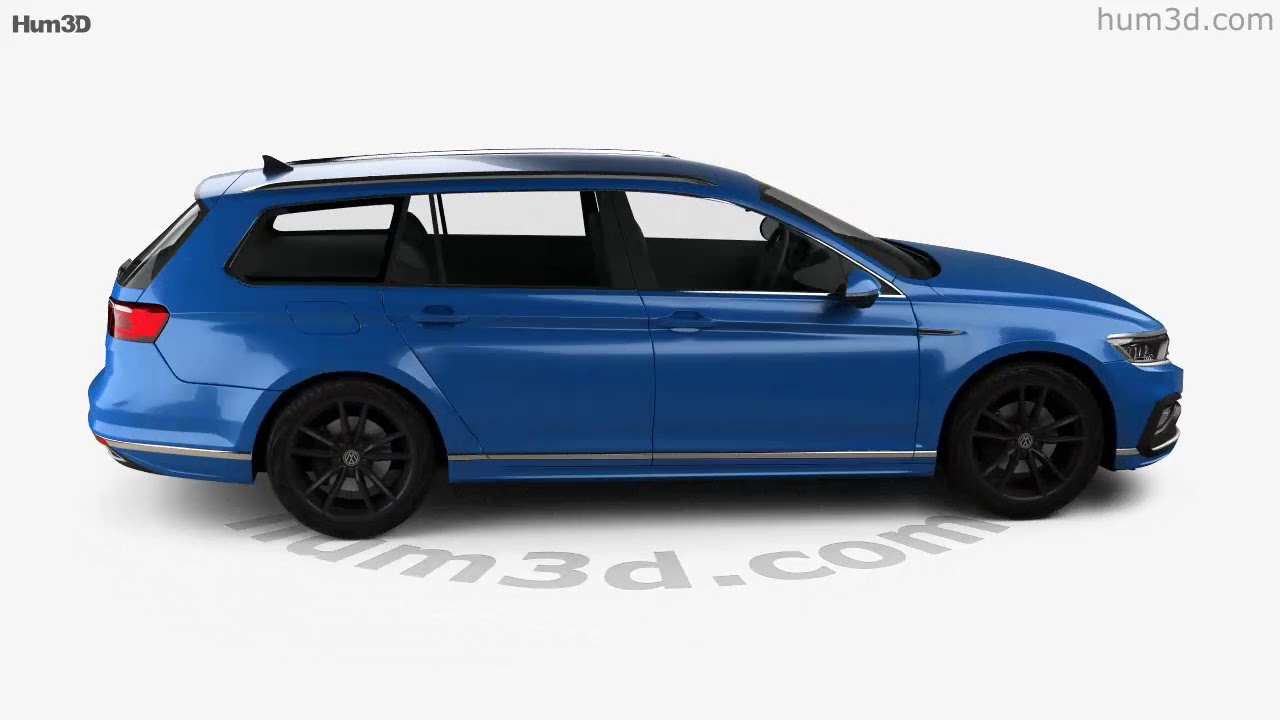 Volkswagen Passat (B8) variant R-line 2019 3D model by Hum3D.com - YouTube