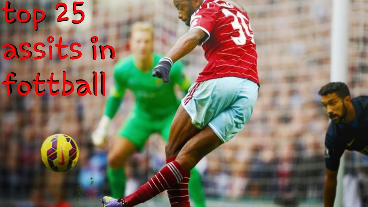 Top 25 assists in football - YouTube