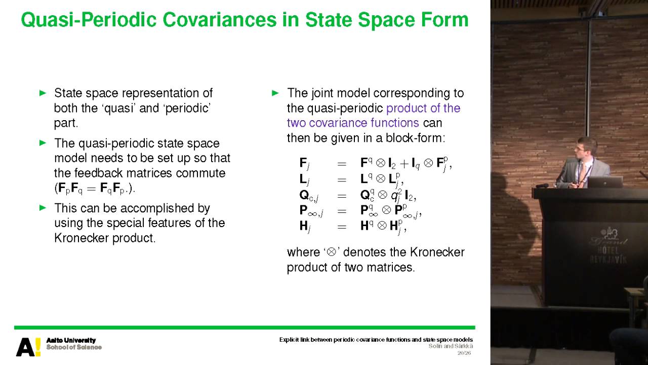 Explicit Link Between Periodic Covariance Functions and State Space ...