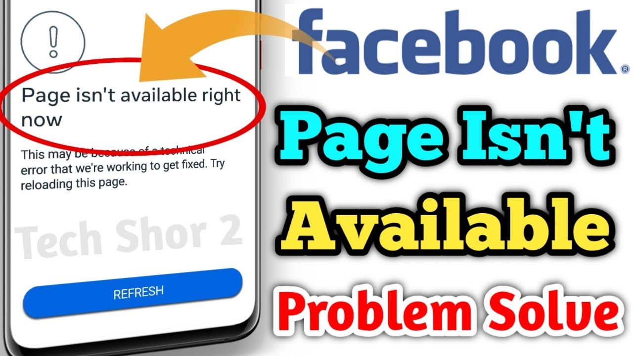 Facebook Fix Page isn't available right now problem solve 2025 - YouTube