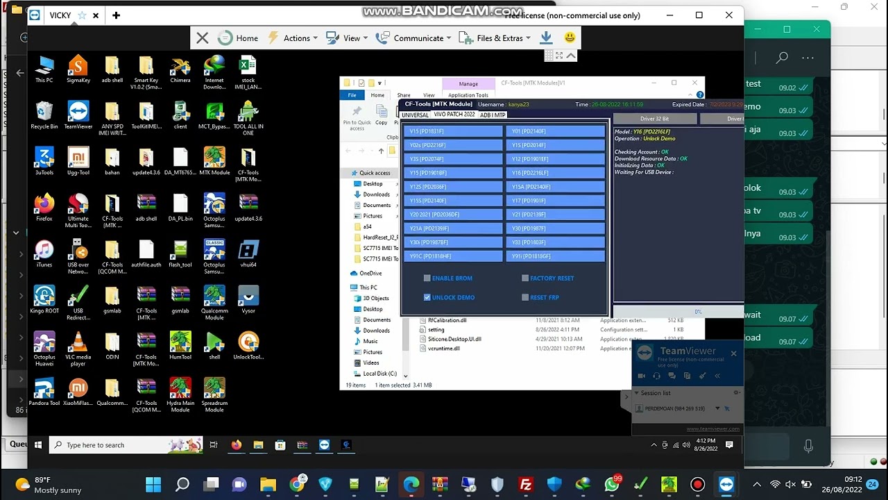 🔥One Click Unlock Demo Vivo Y16 [PD2216LF] Via CF-Tools - YouTube