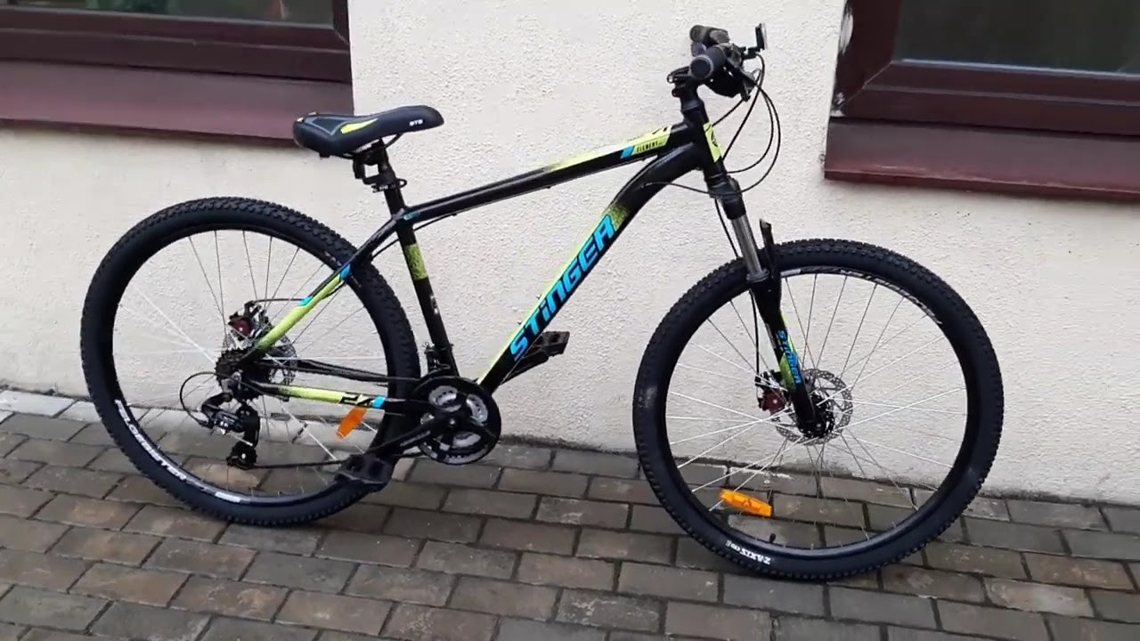 Обзор велосипеда Stinger Element Evo 27.5 черный - YouTube