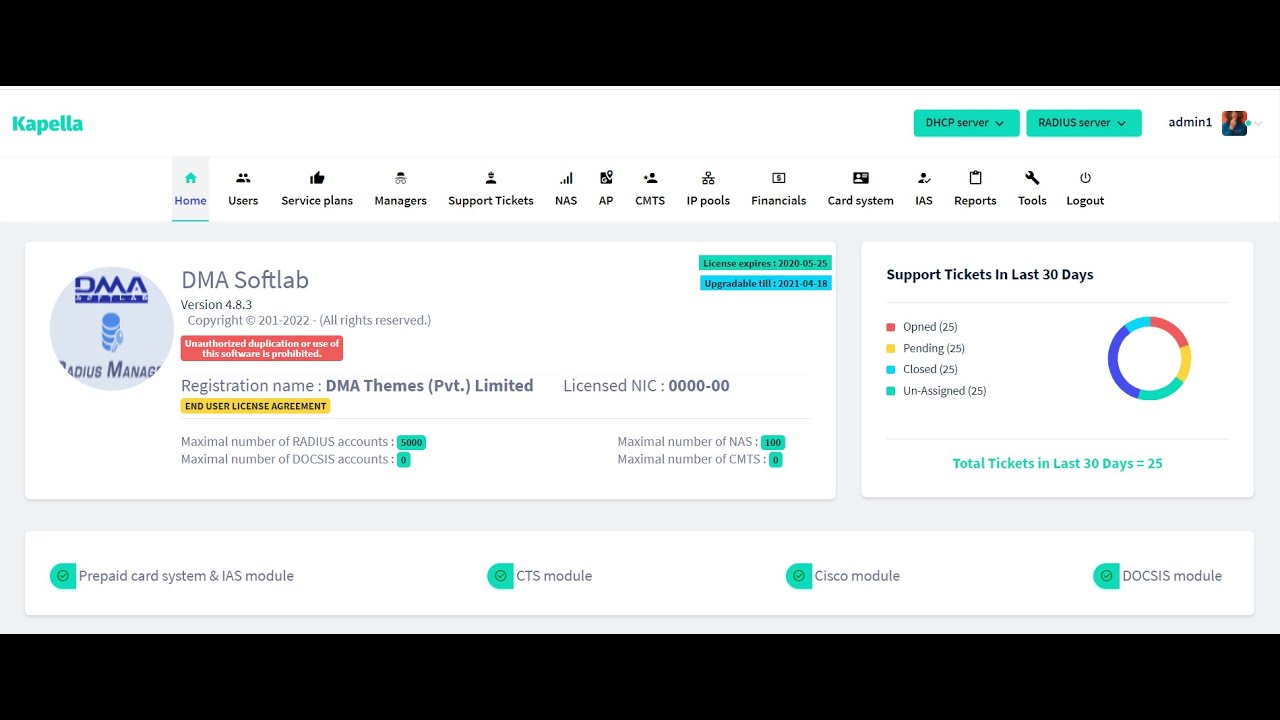 DMA Softlab Theme - Kapella (STM) with Customer Support Ticket Module ...