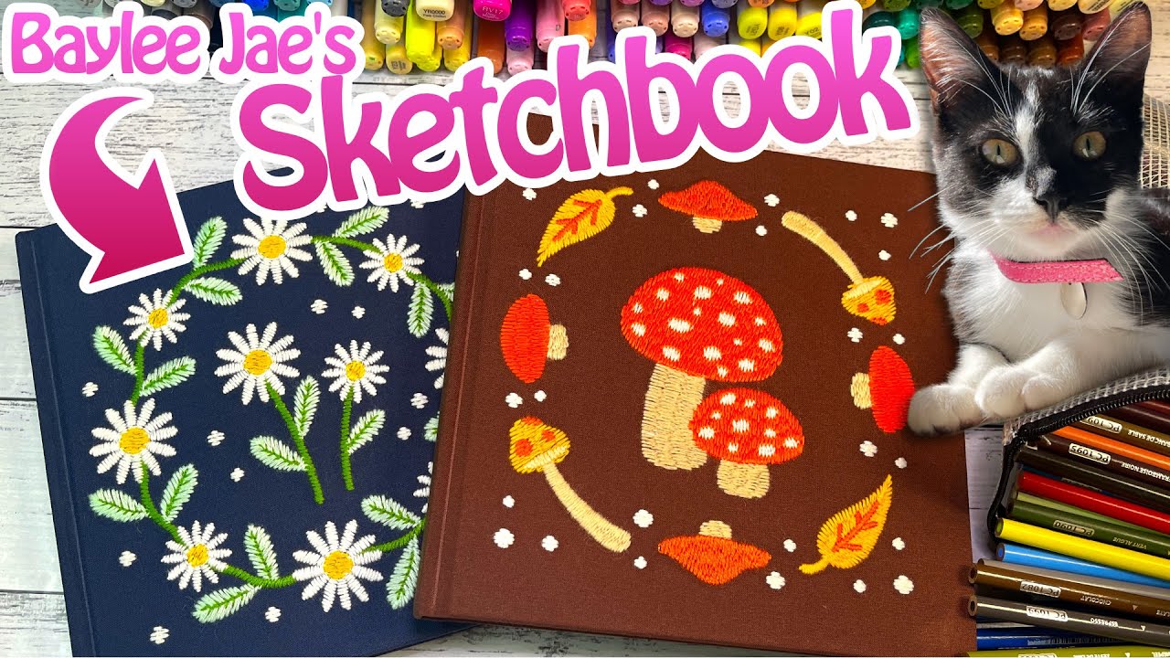 Unboxing & Testing Baylee Jae's NEW Sketchbooks! 🍄🌼 - YouTube