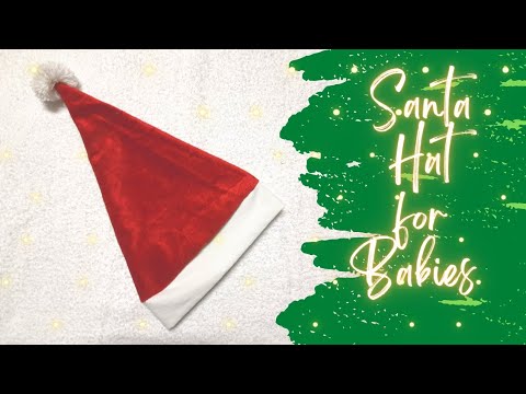 Santa Hat for babies | How to make santa hat pattern - YouTube