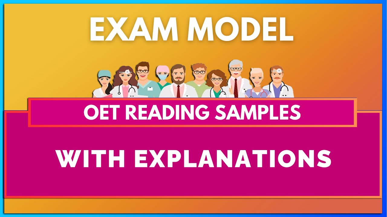 OET READING TEST - 1 | MIHIRAA - YouTube
